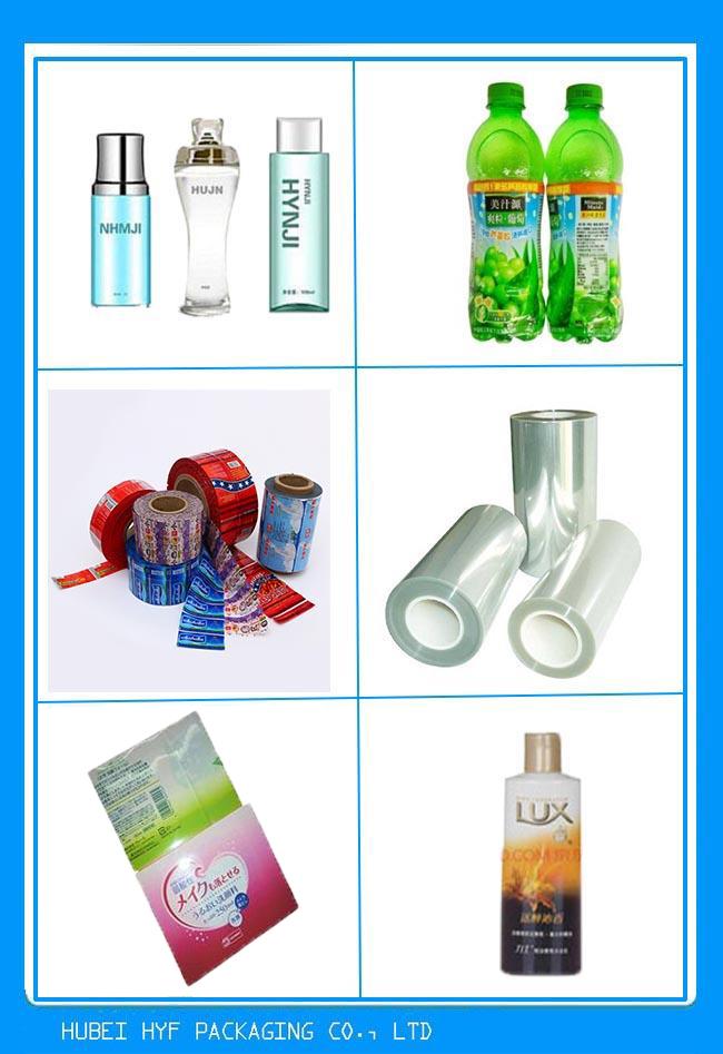 High Shrinkage PETG Shrink Film , Plastic Shrink Film Packaging For ...