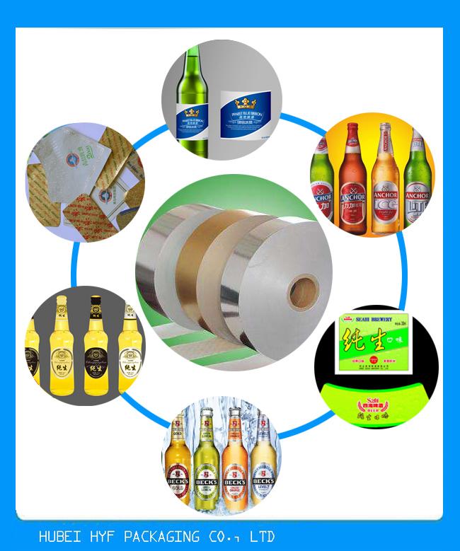 High Wet Strength Vacuum Metalized Film Paper Rolls With Great ...