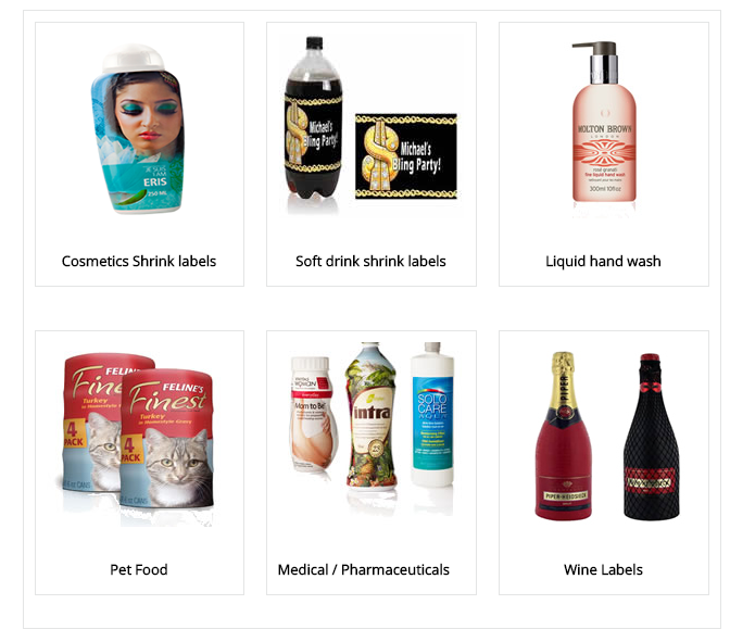 Shrink sleeve labels for Bottles